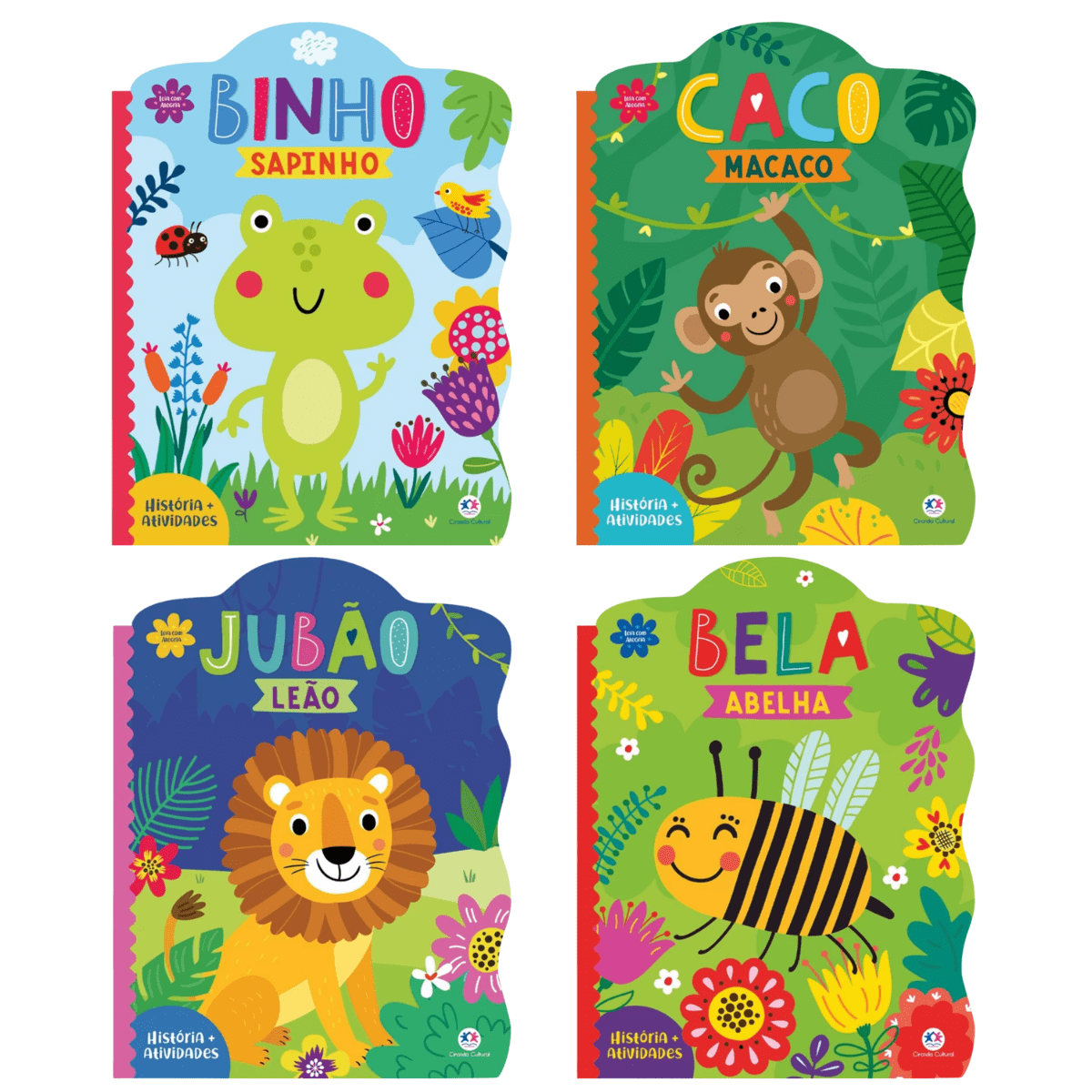 Bela Abelha + Binho Sapinho + Jubão Leão + Caco Macaco - Kit Infantil ...
