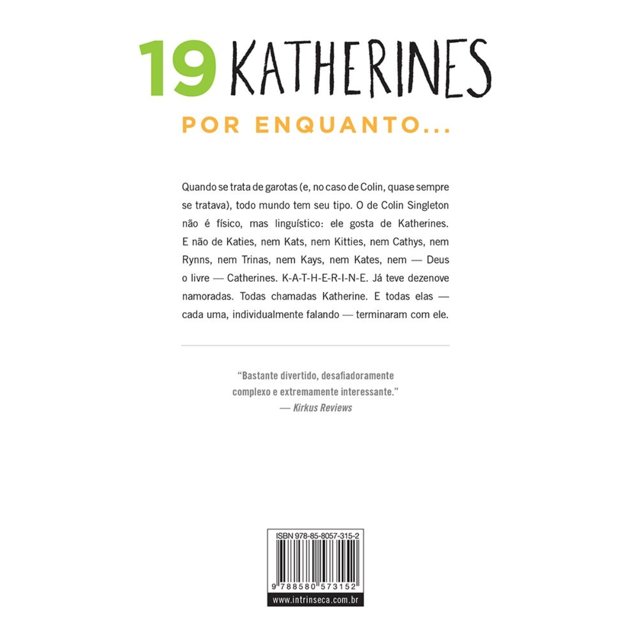O Teorema Katherine - John Green - Livro Físico | Livraria Enjoy