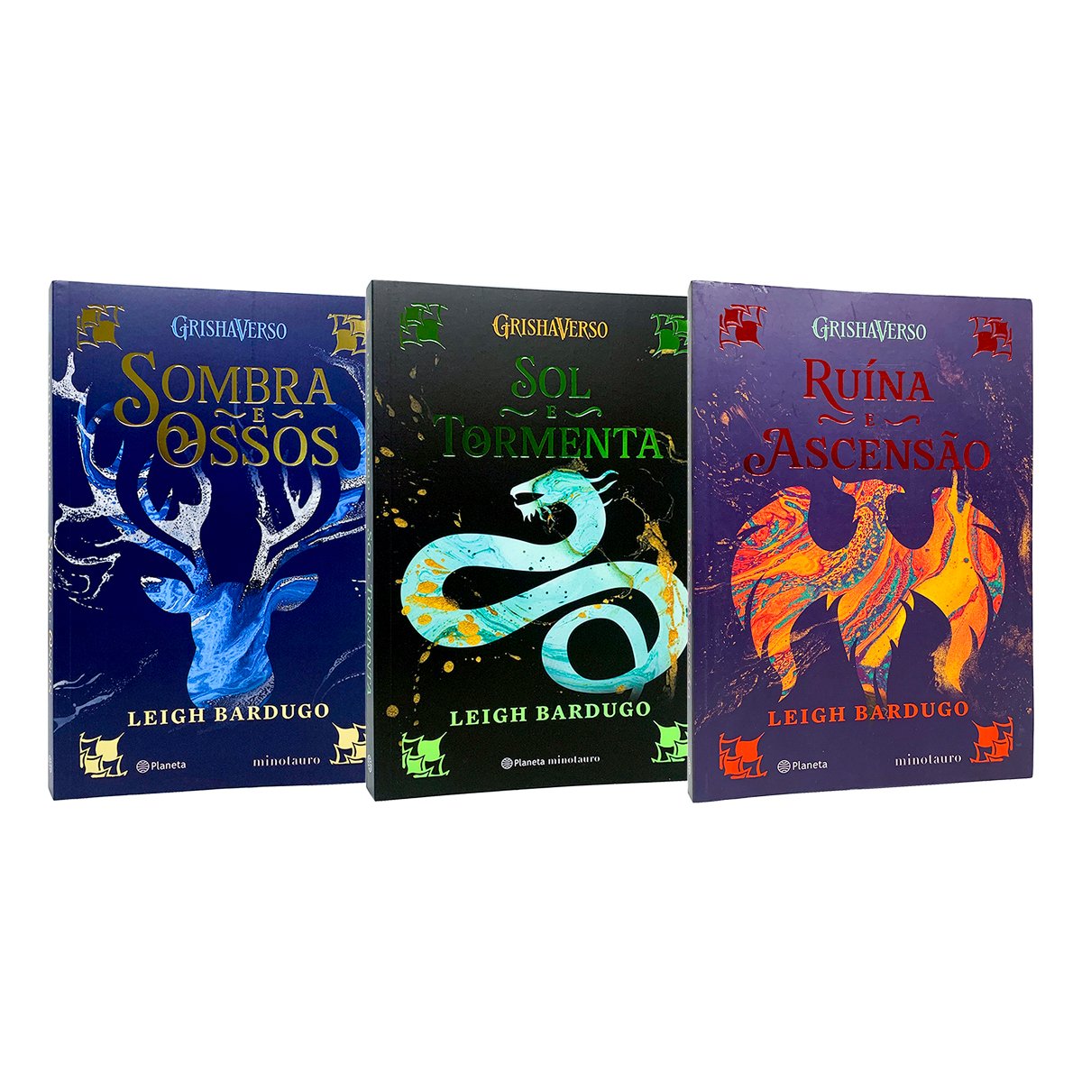 Sombra e Ossos + Sol e Tormenta + Ruína e Ascensão - Leigh Bardugo - Trilogia | Livraria Enjoy