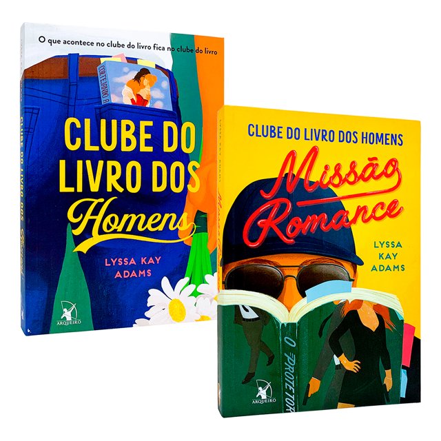 Clube do Livro dos Homens + Missão Romance - Lyssa Kay Adams - 2 Livros Físicos | Livraria Enjoy