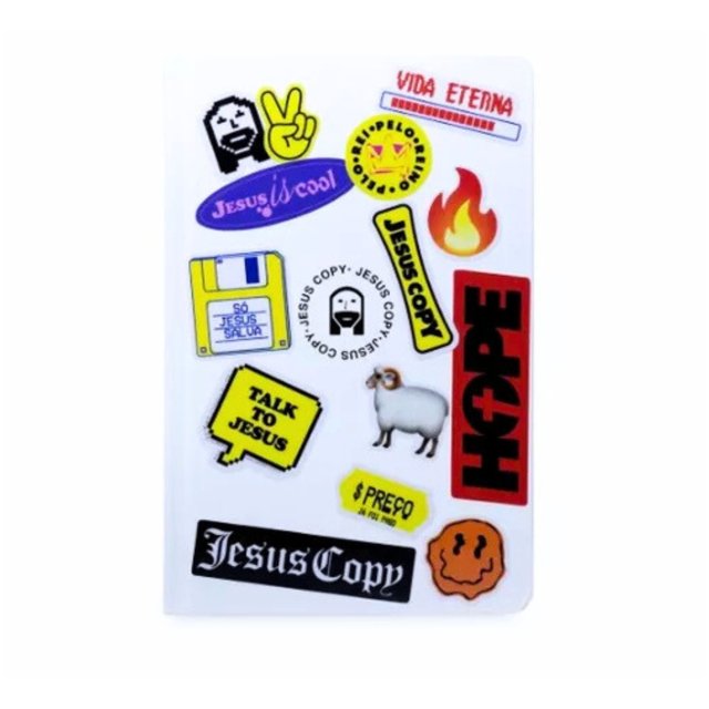 Biblia Sticker JesusCopy NVI - Bíblia Com Adesivos - Capa Dura Branca ...
