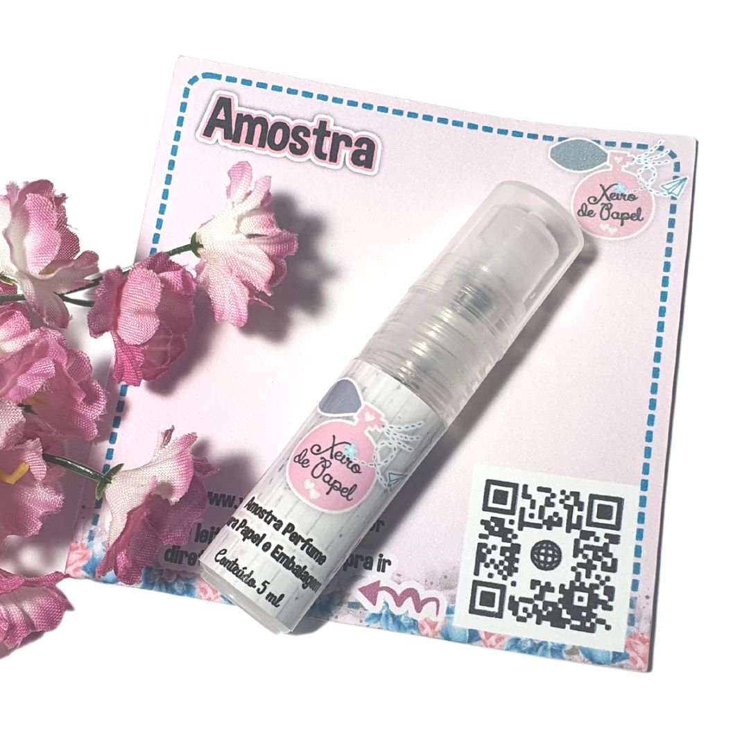 1 Unidade Provador Amostra 5ml Perfume Papel Cheirinho Embalagem | Xeiro de Papel