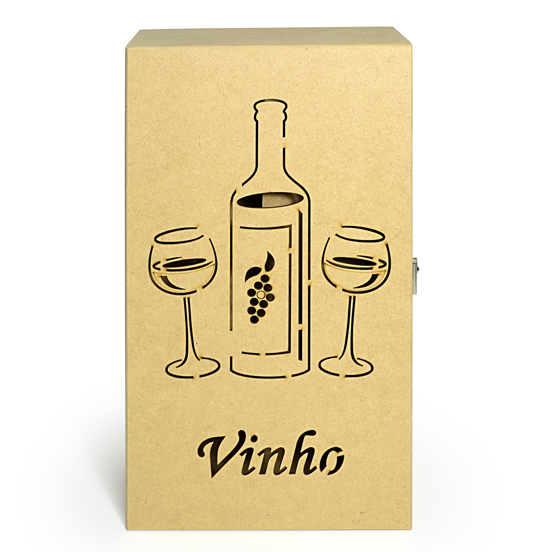 Caica de MDF para Vinho | PORTAL SUBLITRANSFER