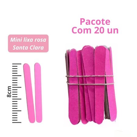 Mini lixa Rosa c 20 unid | Alabele