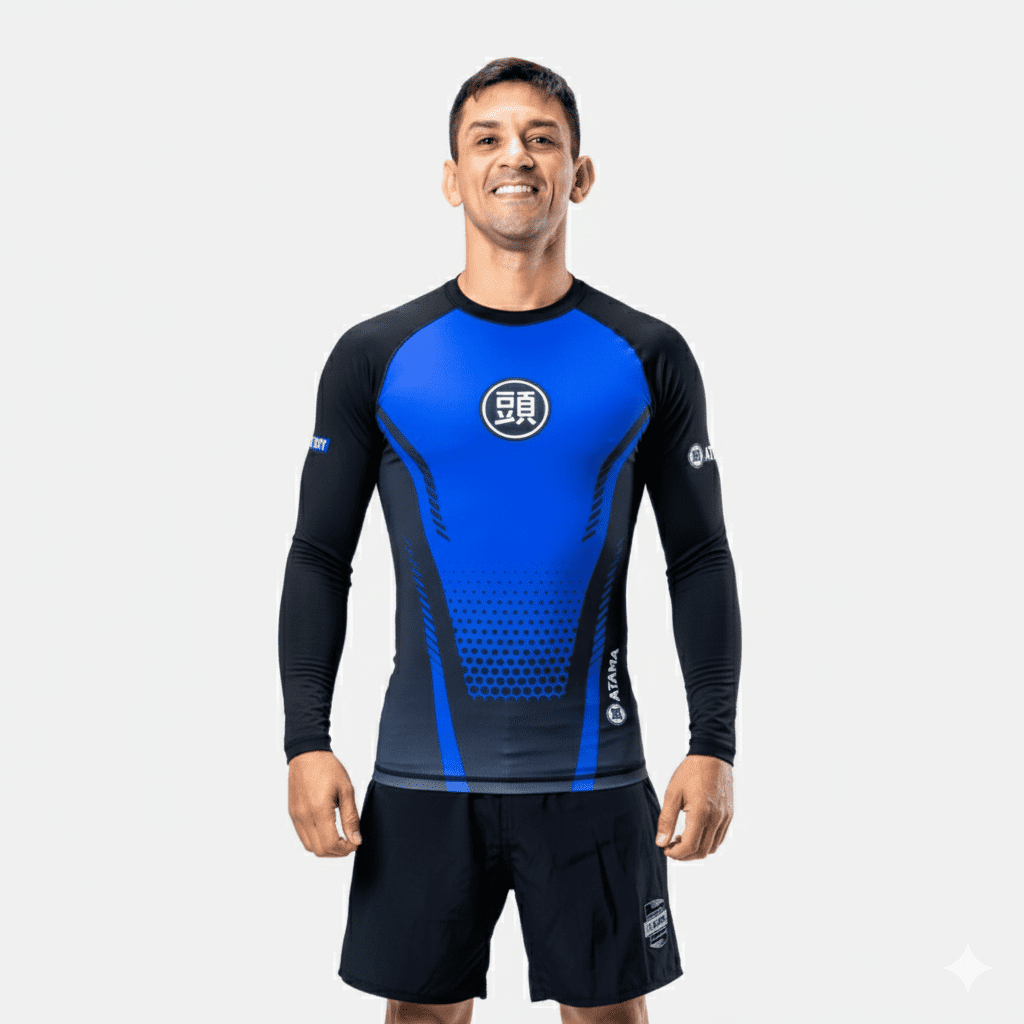 Rash Guard Atama Fight Day Azul (ML) | Casa do Kimono