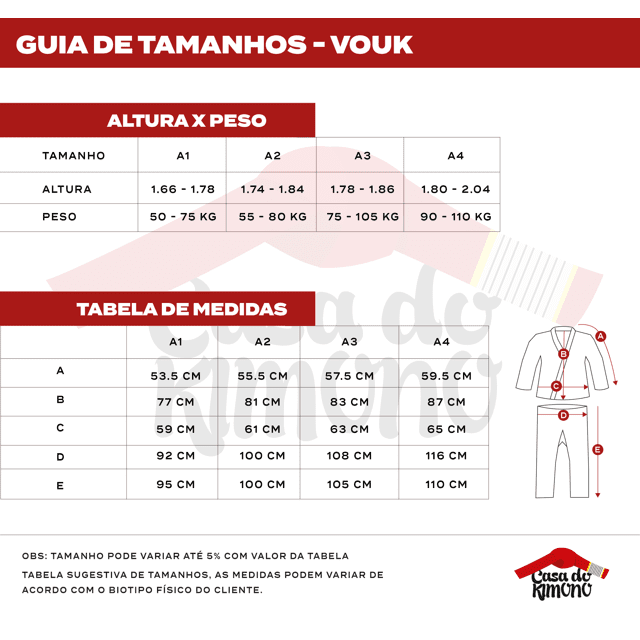 Kimono Jiu-Jitsu Vouk Dubai Branco | Casa do Kimono