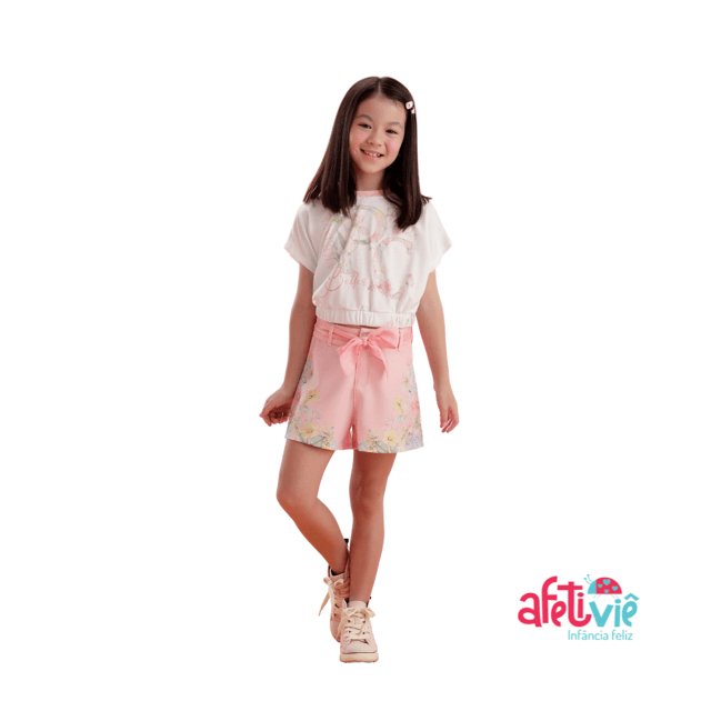 CONJUNTO PIC NIC - PETIT CHERIE - ROSA | AFETIVIÊ