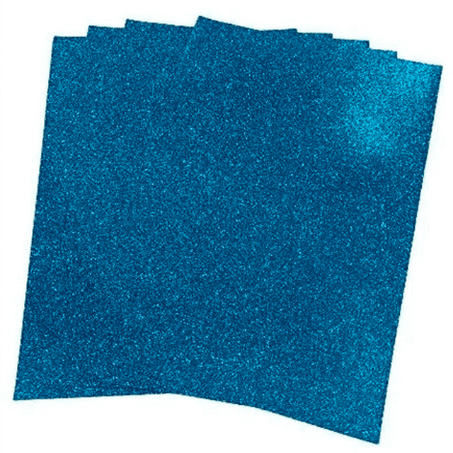 Papel Glitter - A4 180g - Azul | Clipapers