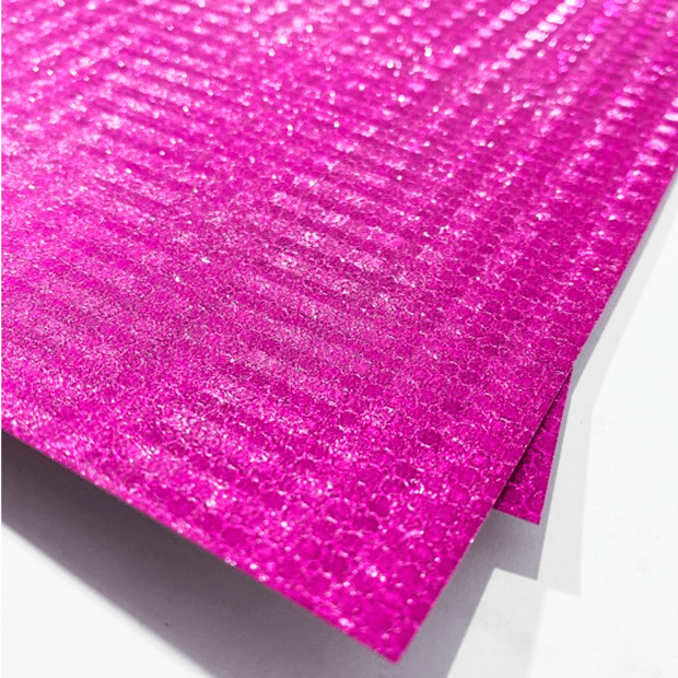 Papel Glitter Decorado - A4 150g - Colmeia Rosa | Clipapers
