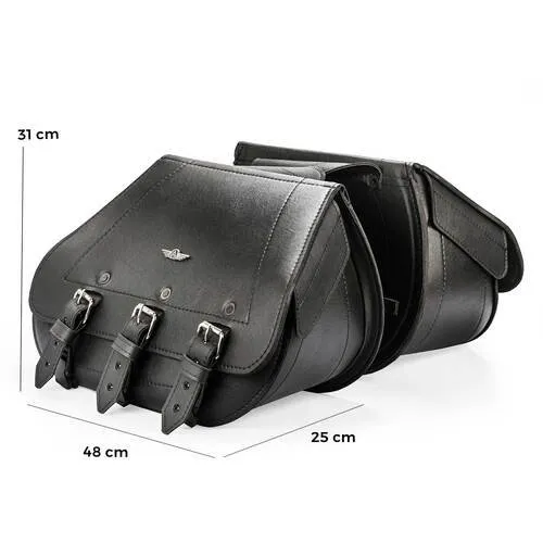 ALFORGE LATERAL CUSTOM 32 LITROS 3 FIVELAS LISO | CASA DO ALFORGE