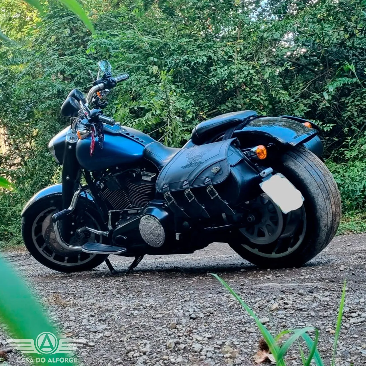 Alforge em Couro para Harley Davidson Breakout | CASA DO ALFORGE