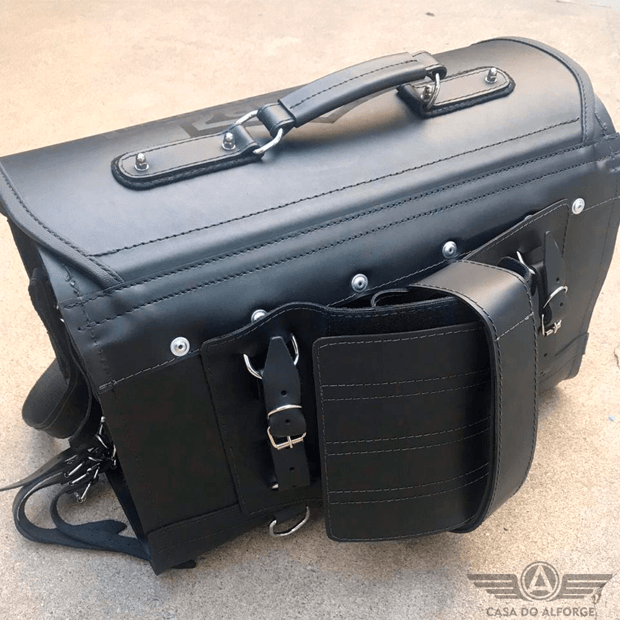 KIT VIAGEM - Alforges Laterais 37L + Suportes Laterais + Baú Duplo de ...