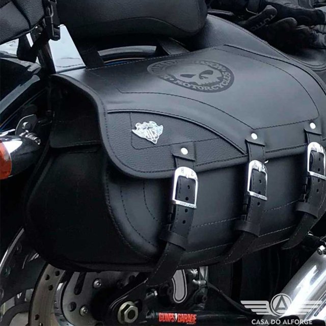 Alforge em Couro para Harley Davidson Fat Boy | CASA DO ALFORGE