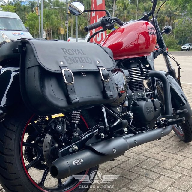 MOTO CUSTOM - Alforge Lateral em Couro Impermeável | CASA DO ALFORGE