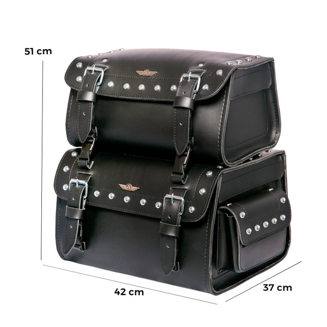 ALFORGE DUPLO TRASEIRO CUSTOM 85 LITROS COM CRAVOS | CASA DO ALFORGE