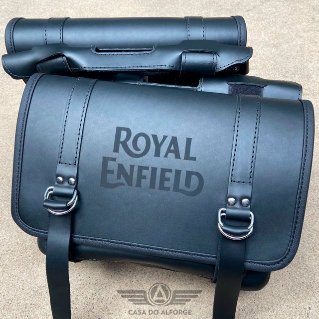 Alforge Lateral em Couro para Royal Enfield Classic 350 e 500 | CASA DO ...