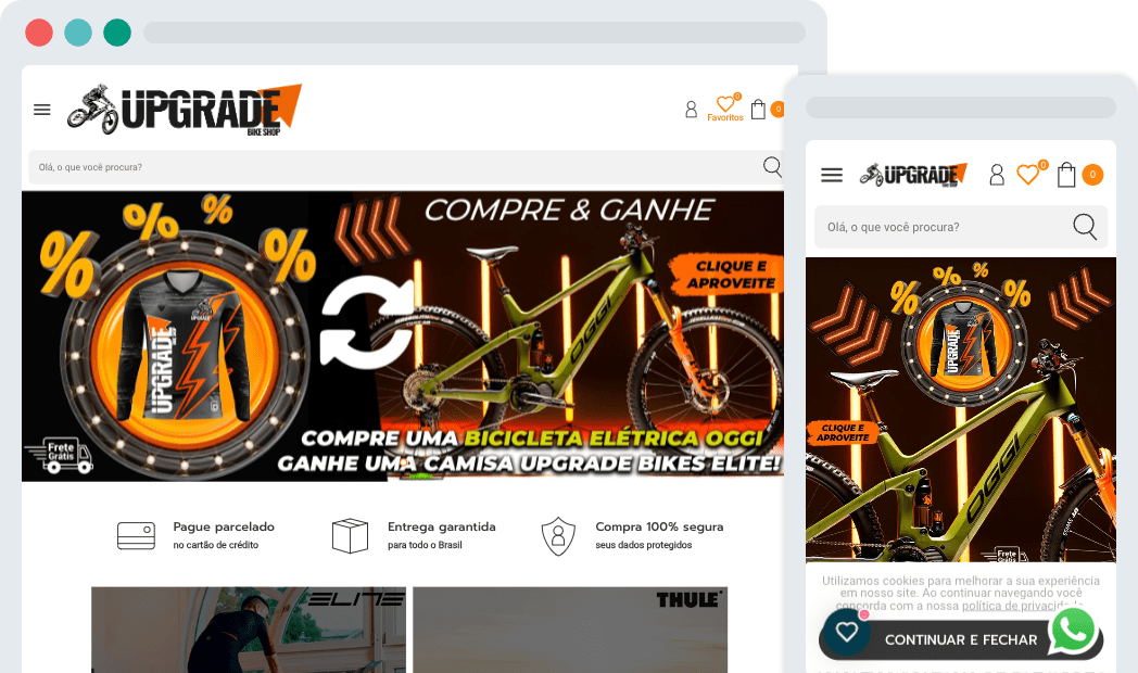 Conheça o novo site da Upgrade Bikes, o futuro do ciclismo online ...