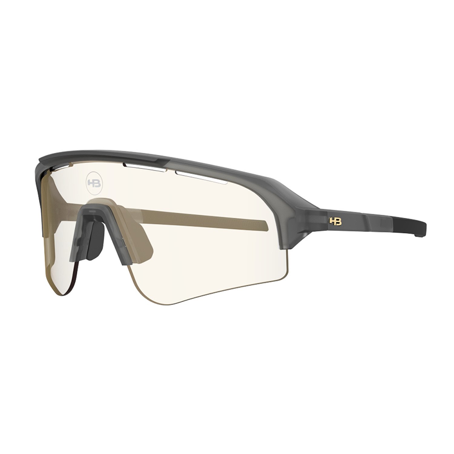 ÓCULOS HB EDGE S MATTE DARK BLUISH PHOTOCHROMATIC GOLD | Upgrade Bikes