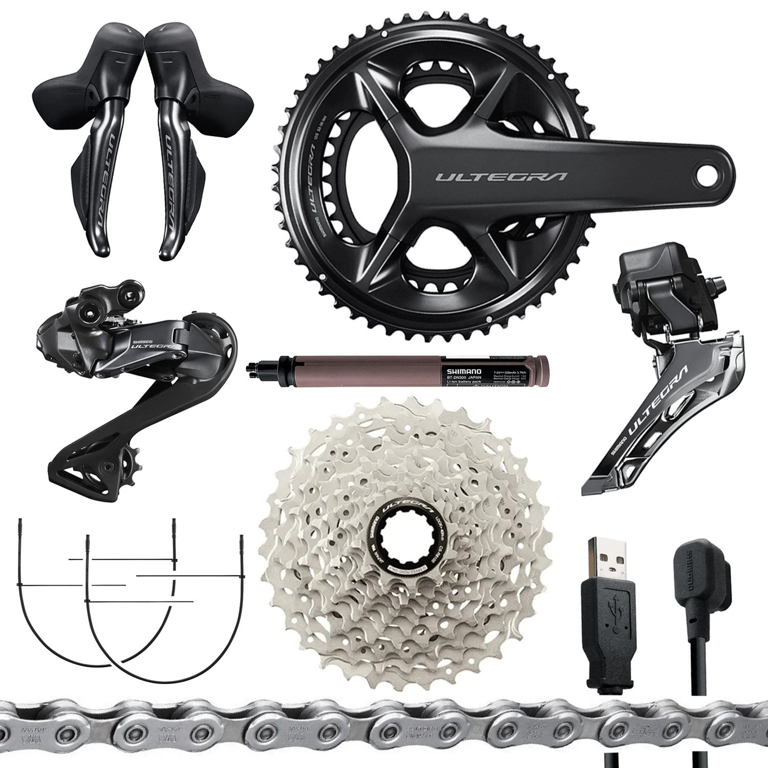 GRUPO SHIMANO ULTEGRA DI2 R8170 2X12V COMPLETO 172,5MM -2024 | Upgrade ...