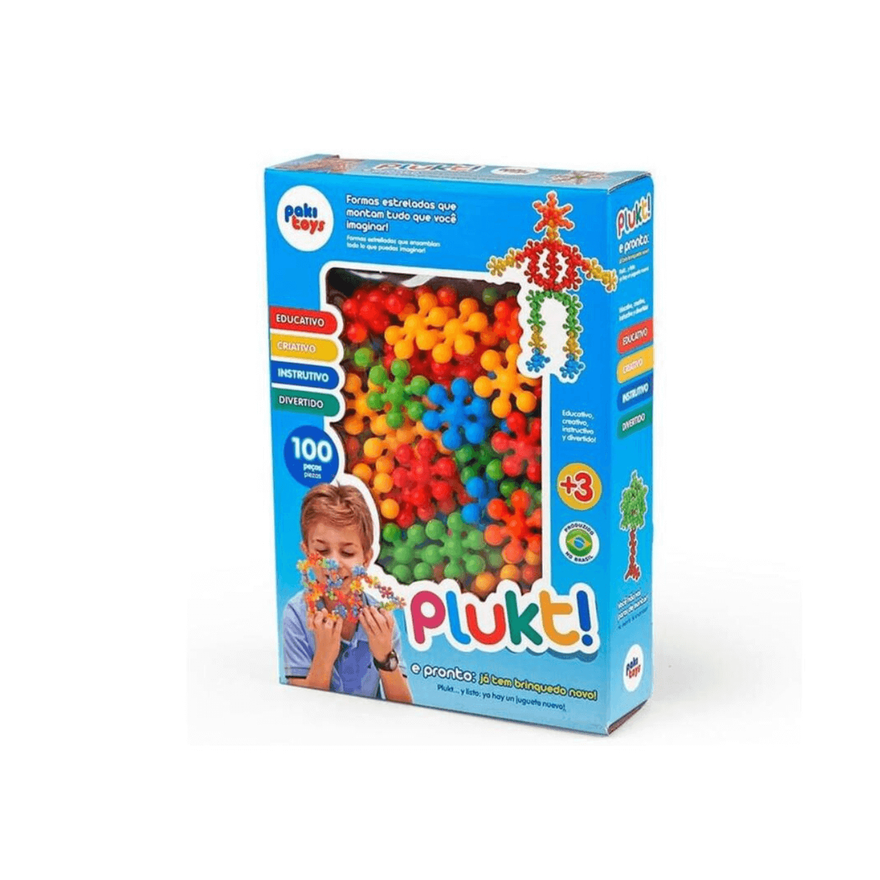 Plukt 100 Peças | Criativa Mente Brinquedos Inteligentes