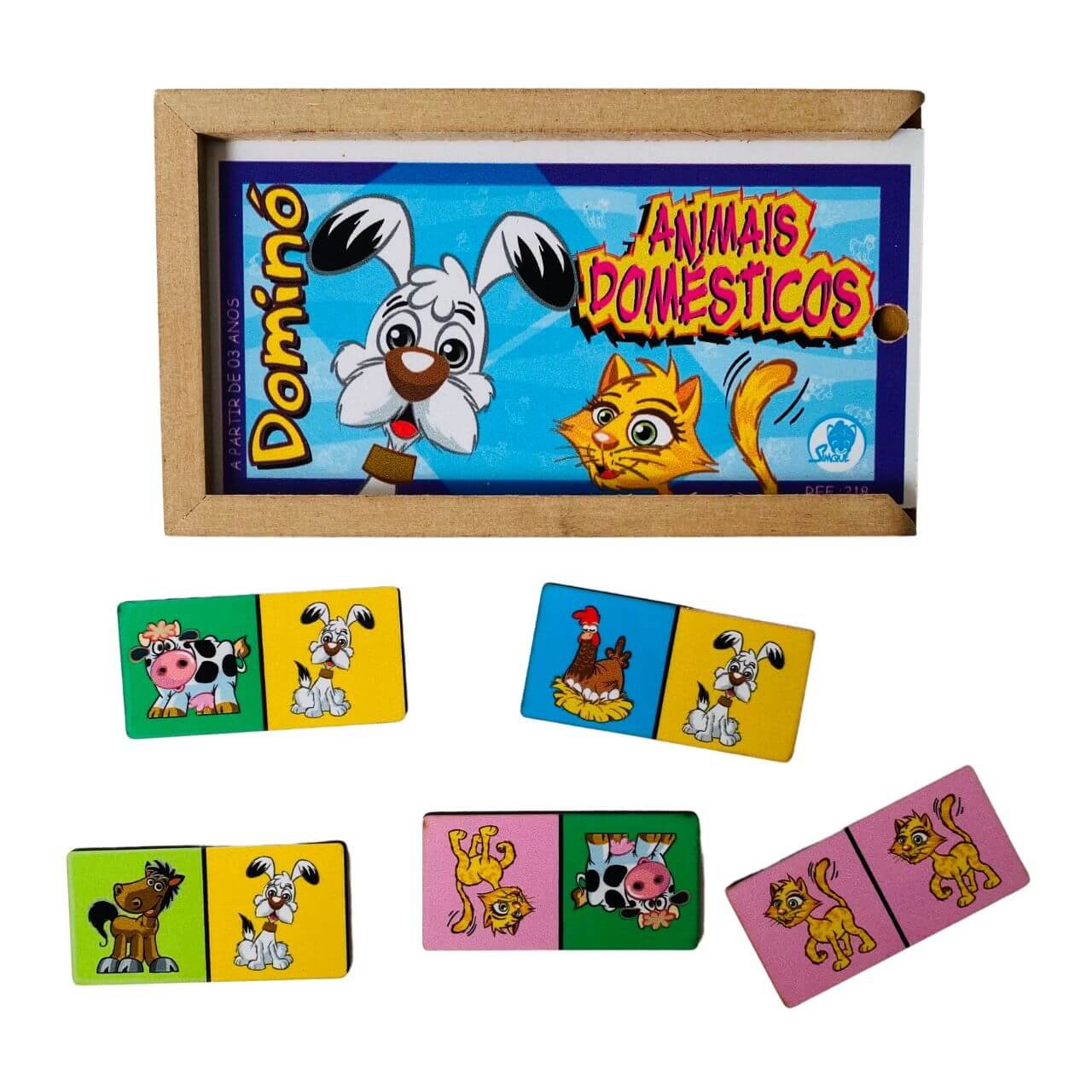 Dominó Animais Domésticos | Criativa Mente Brinquedos Inteligentes