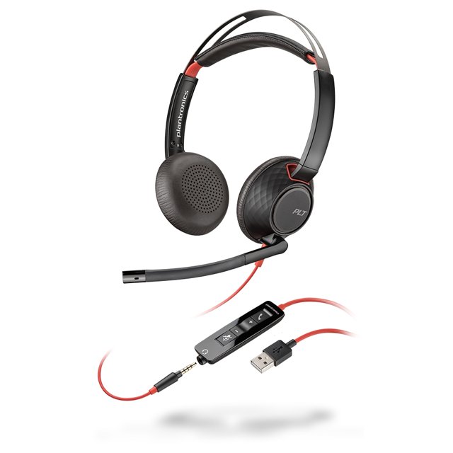 Headset Poly Blackwire C5220 com Conectividade USB e Plug P3 | Bell Tec