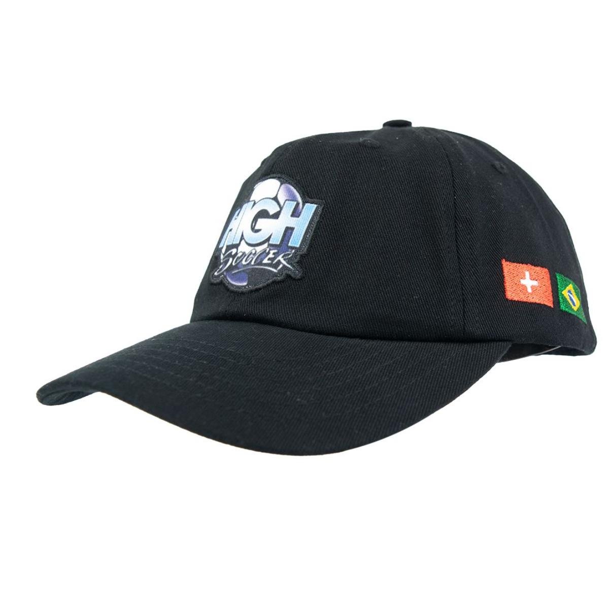 Boné High 6 Panel Soccer - Black | MadBoards