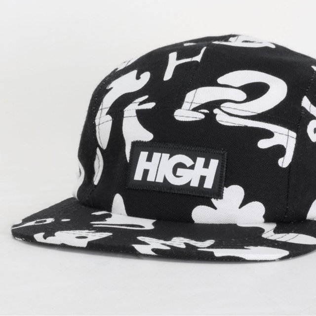 Boné High 5 Panel Overall - Black/White | MadBoards