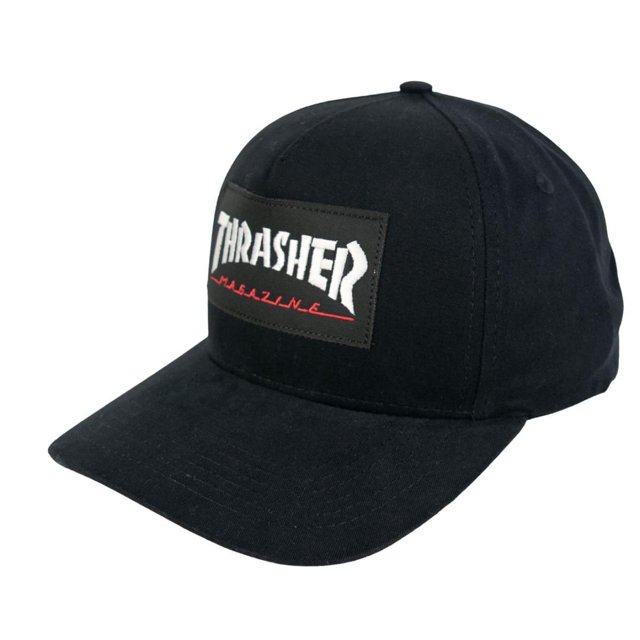 Boné Thrasher Flame Logo Patch - Black | MadBoards