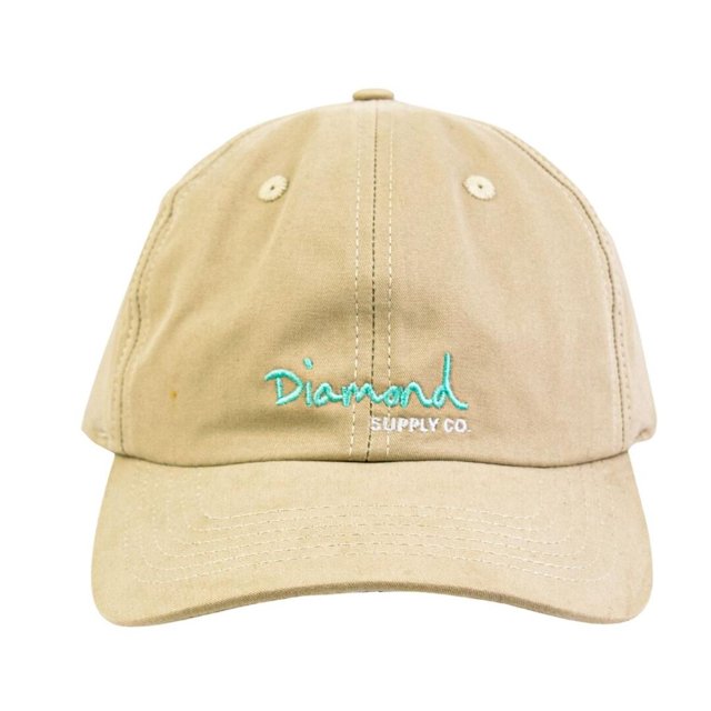 Boné Diamond Og Script Dad Hat - Black/Bege | MadBoards