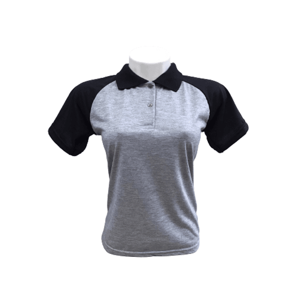 Polo Baby look Raglan Mescla com Preto | Pampa Tech