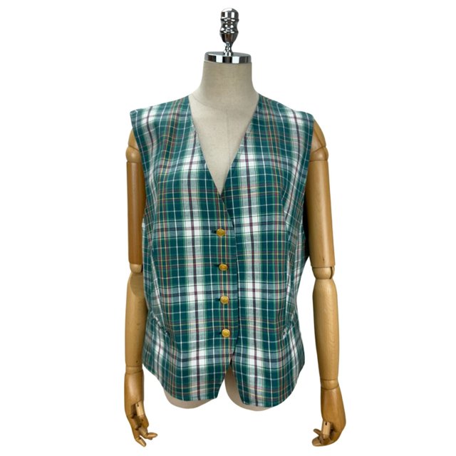 Colete Vintage Xadrez | Solo Vintage