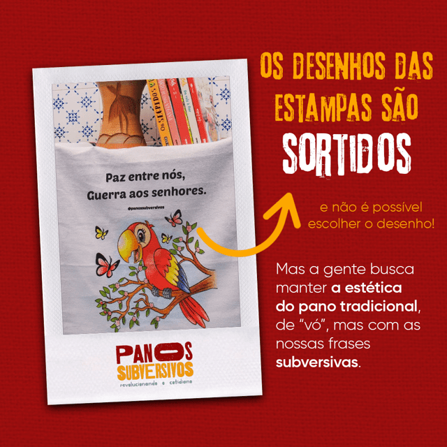 Pano Subversivo - MINUTO DE PAZ | Panos Subversivos