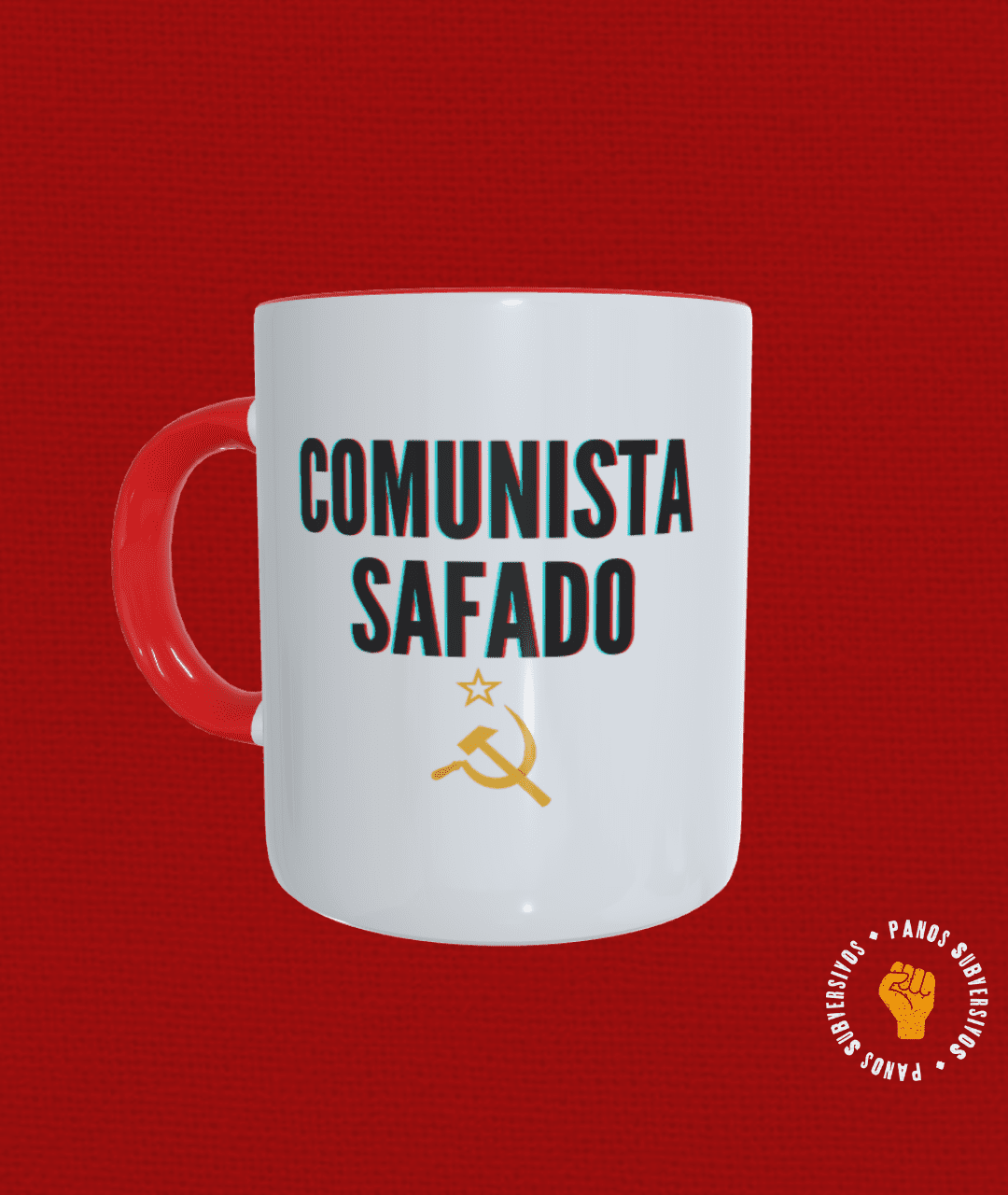Caneca Subversiva - COMUNISTA SAFADO | Panos Subversivos