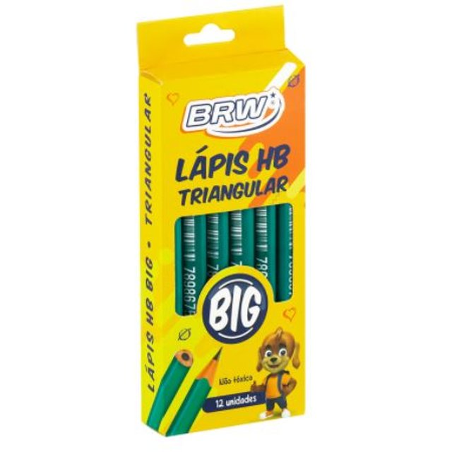 Lápis BRW Jumbo Triangular Hb | Papelarty Papelaria Lápis BRW Jumbo Triangular Hb | Papelarty Papelaria