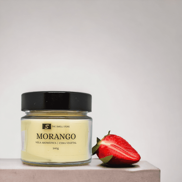 VELA AROMÁTICA MORANGO 140G | Vila Smell