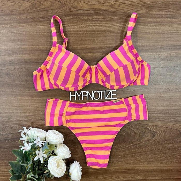 Biquíni Claudia Listras Calla-Coral | Hypnotize Fashion Beach