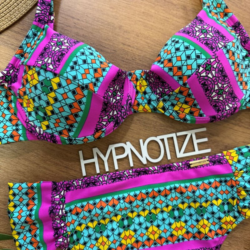Biquini Claudia Mosaico Color | Hypnotize Fashion Beach