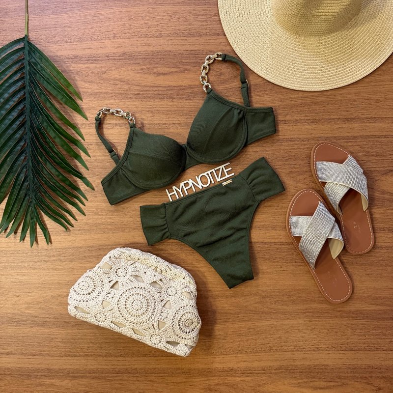 Biquíni Claudiane Jacquard Ficus | Hypnotize Fashion Beach