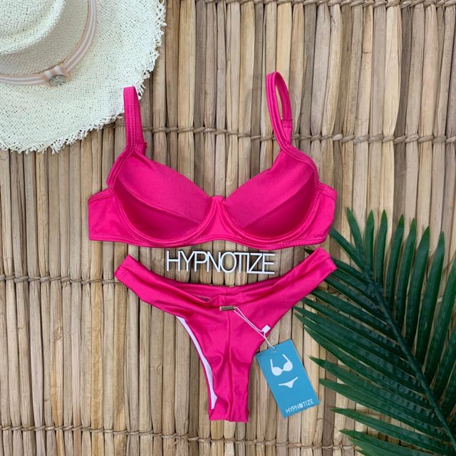Biquini Catiele Lurex Pink Hypnotize Fashion Beach
