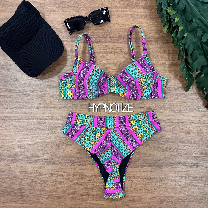 Biquíni Mikaela Mosaico Color | Hypnotize Fashion Beach