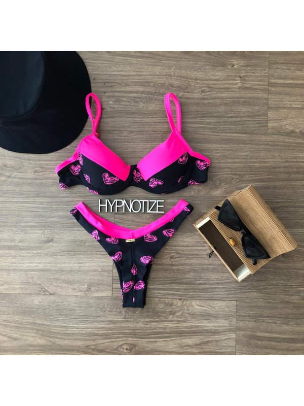 Biquini Catiele Shock Coração Shock Hypnotize Fashion Beach