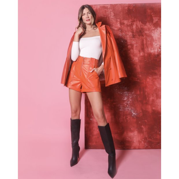 SHORT MEL | Statement Brand | Couro Legítimo | São Paulo-SP