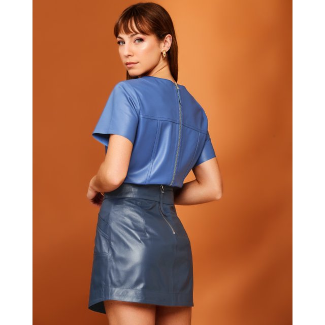 T-SHIRT INGRID | Statement Brand | Couro Legítimo | São Paulo-SP