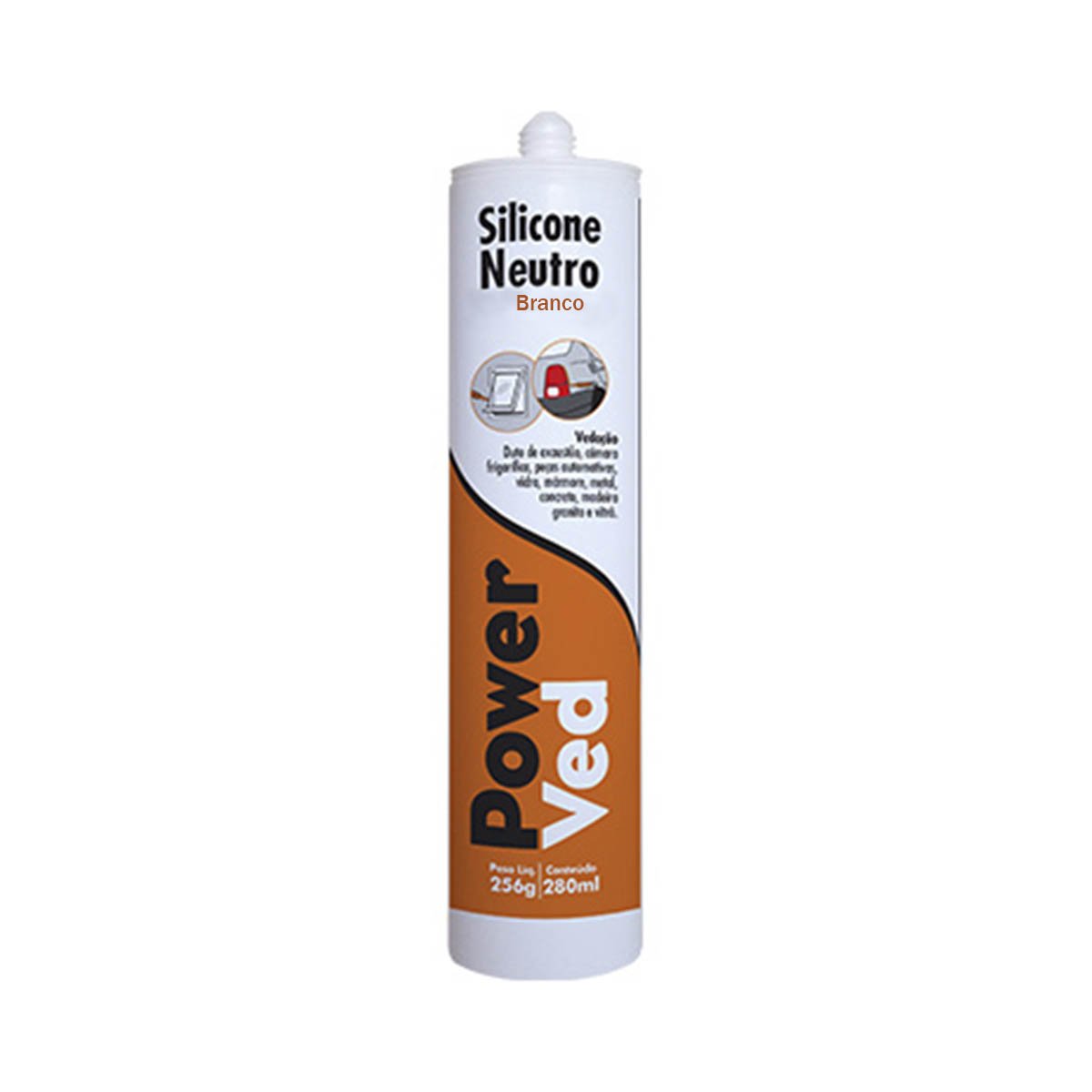 Silicone Neutro Branco Power Ved 280ml Cura Neutra Selante | Desicon ...