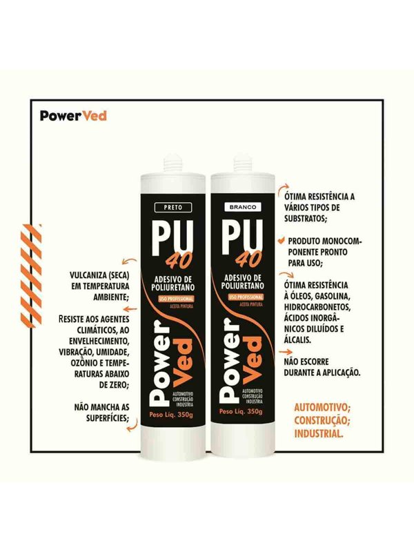 Adesivo Poliuretano PU40 Branco Power Ved Vedação Fixação | Desicon ...
