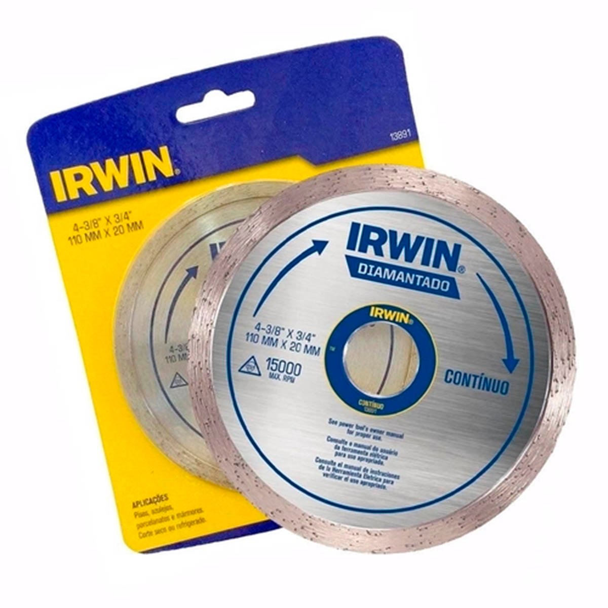 DISCO DIAM LISO IRWIN 11 0X20MM | Desicon Ferragens