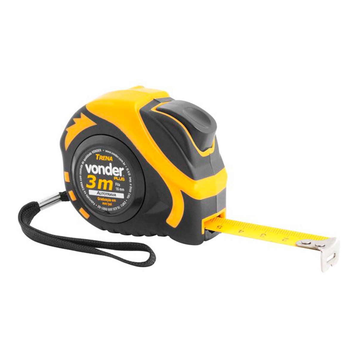 Trena De Aço Curta (O) 3M X 16MM Com Autotrava Vonder Plus | Desicon ...