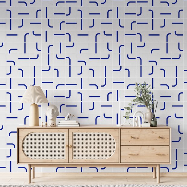 Azulejo Painel Max - Azul Bic - TAI Azulejos | TAI Azulejos Decorados