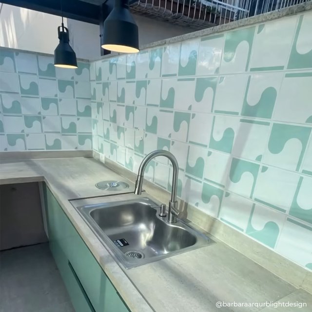 Azulejo Painel Rio - Verde Claro | TAI Azulejos
